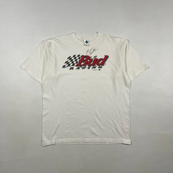 Budweiser | Shirts | Vintage 9s Budweiser Racing Signed Tee | Poshmark